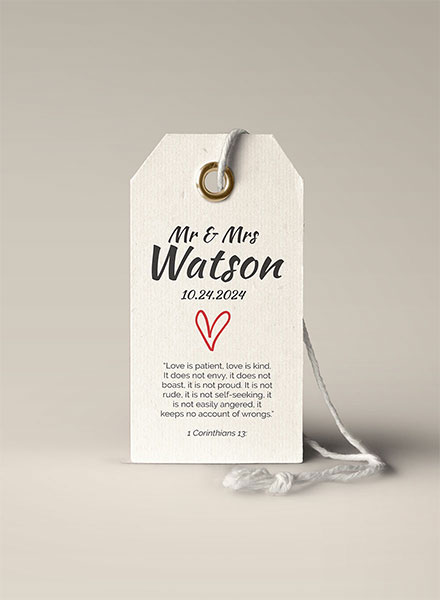 10 Wedding Tag Templates