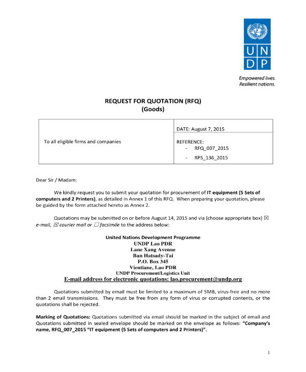 16+ Computer Quotation Templates - PDF, DOC