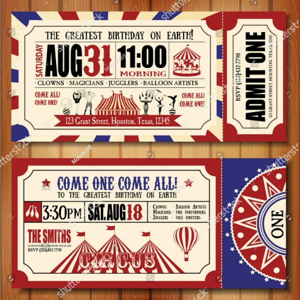 8 Carnival Event Ticket Designs Templates PSD AI Word Publisher 