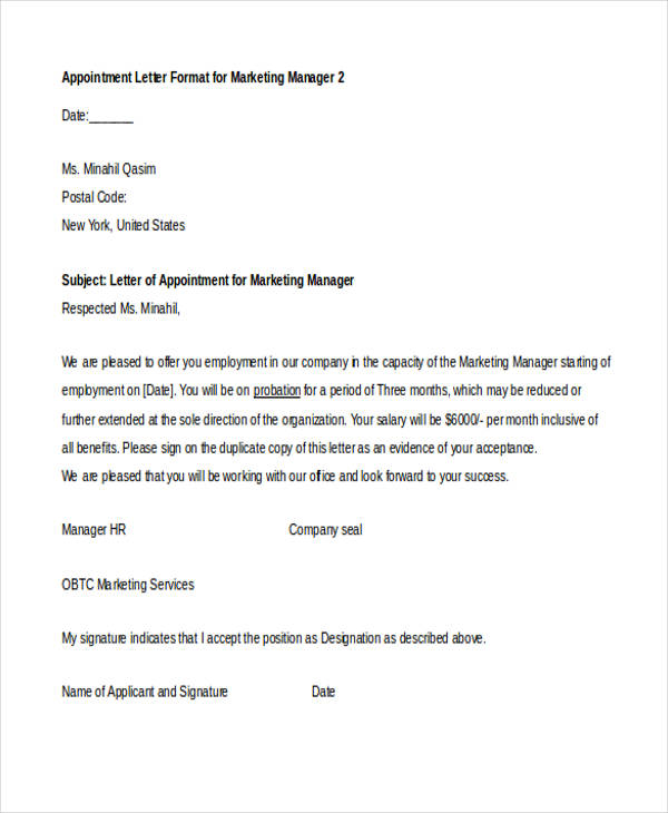 Free 33+ Joining Letter Templates, Format, PDF, DOC
