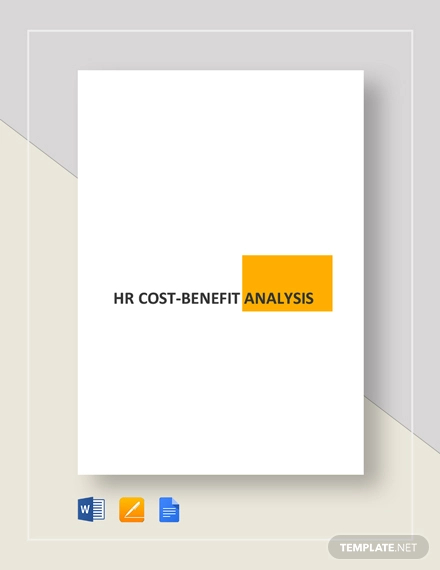 9+ Cost Benefit Analysis Templates - Word, PDF