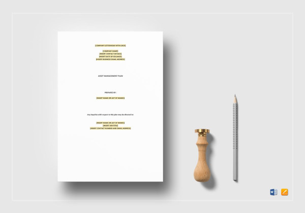 12+ Asset Management Plan Templates - PDF, Word