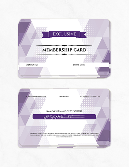 9+ Membership Card Templates - Illustrator, InDesign, Word, PSD, PDF ...