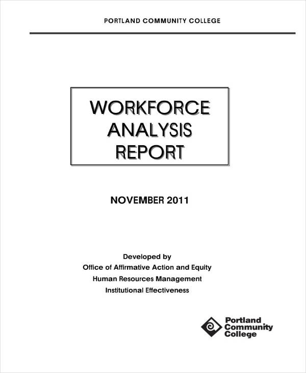 5 Workforce Analysis Templates PDF