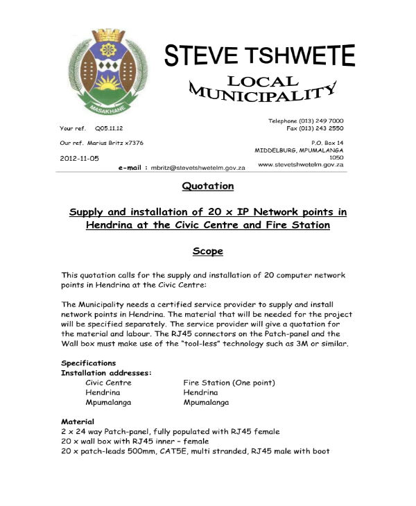 16+ Computer Quotation Templates - PDF, DOC