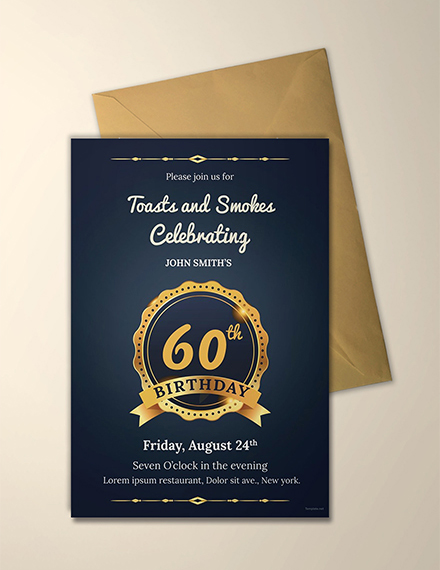 11 Adult Birthday Party Invitation Templates