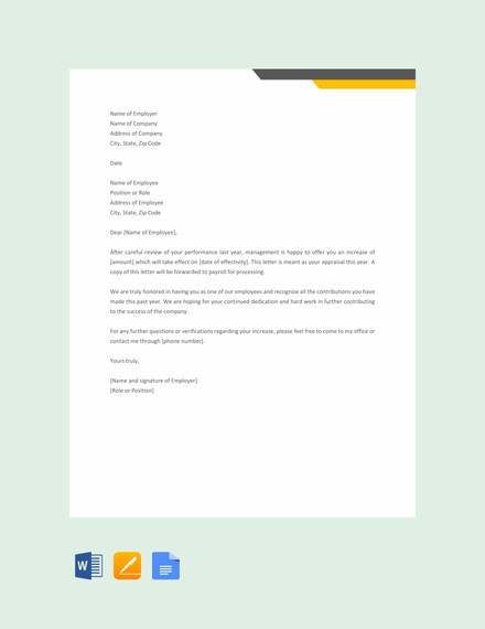 28+ Sample Appraisal Letters - PDF, DOC