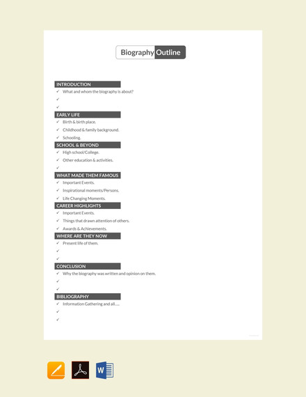Free 38+ Biography Templates - DOC, PDF, Excel