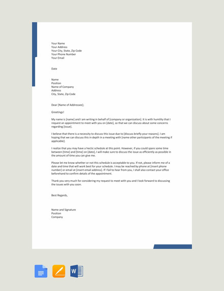 10+ Meeting Appointment Letter Templates - PDF, DOC