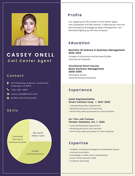 10+ Photo Resume Templates
