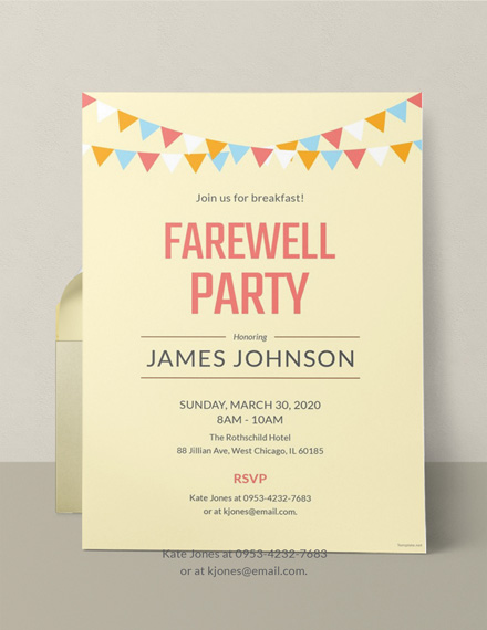 10 Classic Farewell Party Invitation Templates