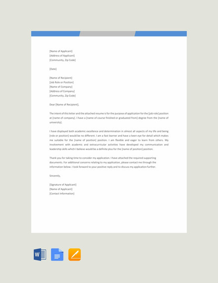 41+ Application Letter Templates Format - DOC, PDF