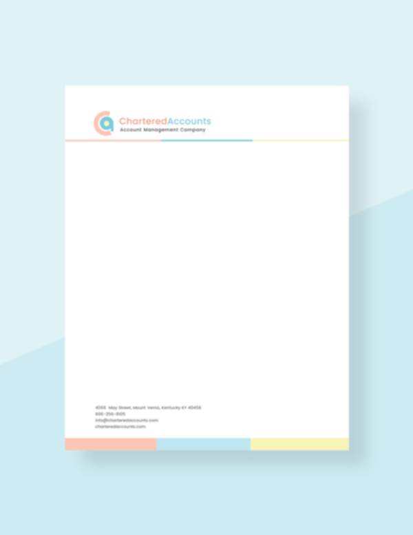 Sacrosegtam Chartered Accountant Letterhead Word Format