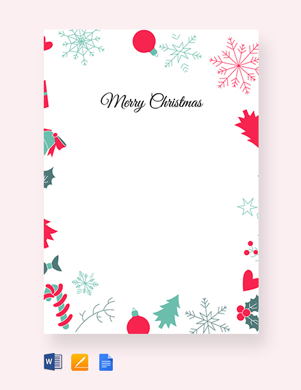 Christmas Letters 16 Free PDF Documents Download