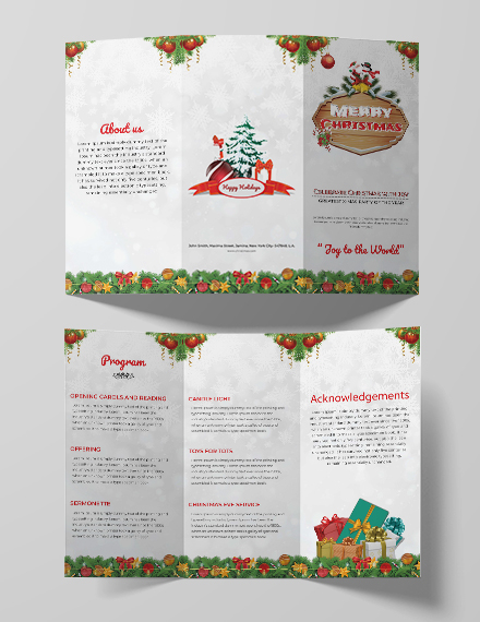 41 Christmas Brochures Templates PSD Word Publisher Apple Pages