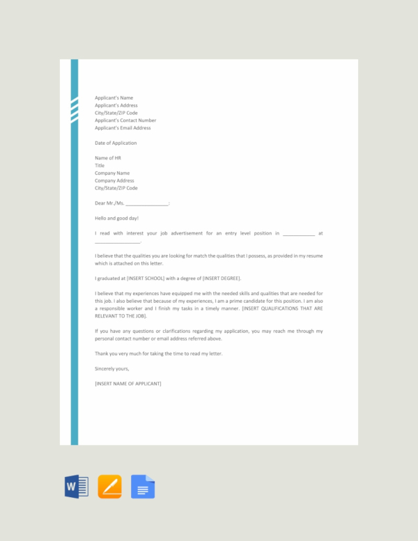 Free 41+ Job Application Letter Examples, PDF, DOC | Free & Premium ...
