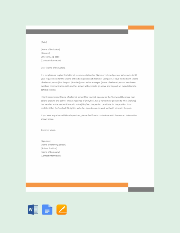 63+ Formal Letter Format Template