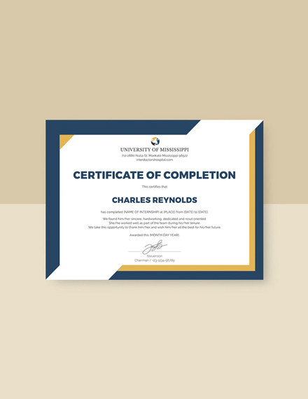 Free 35+ Internship Certificate Templates - PDF, DOC, AI, Word,