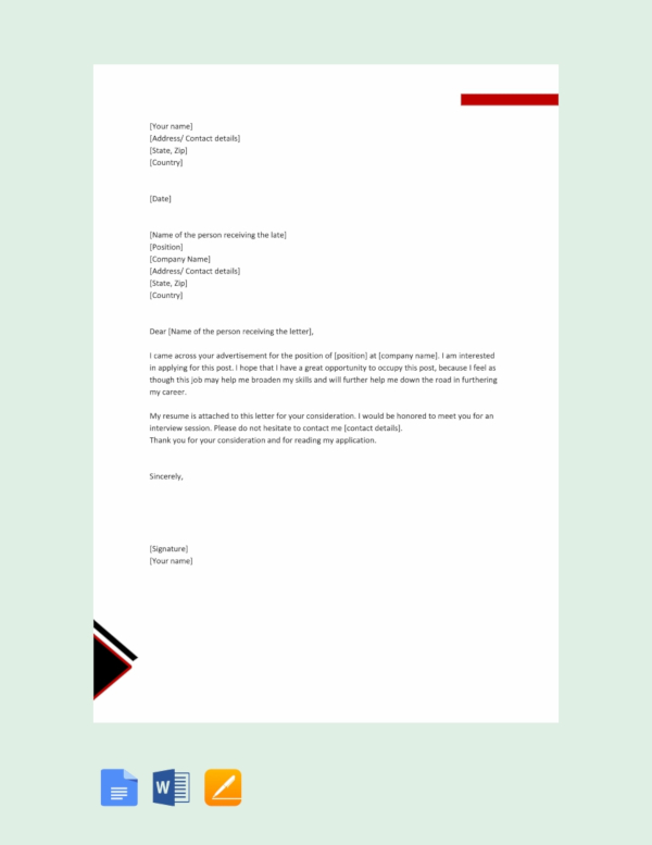 Application Letter Sample For Job Vacancy Application Letter Sample For Job Vacancy