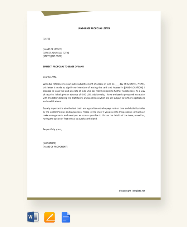 21+ Lease Proposal Templates - Sample, Example, Format