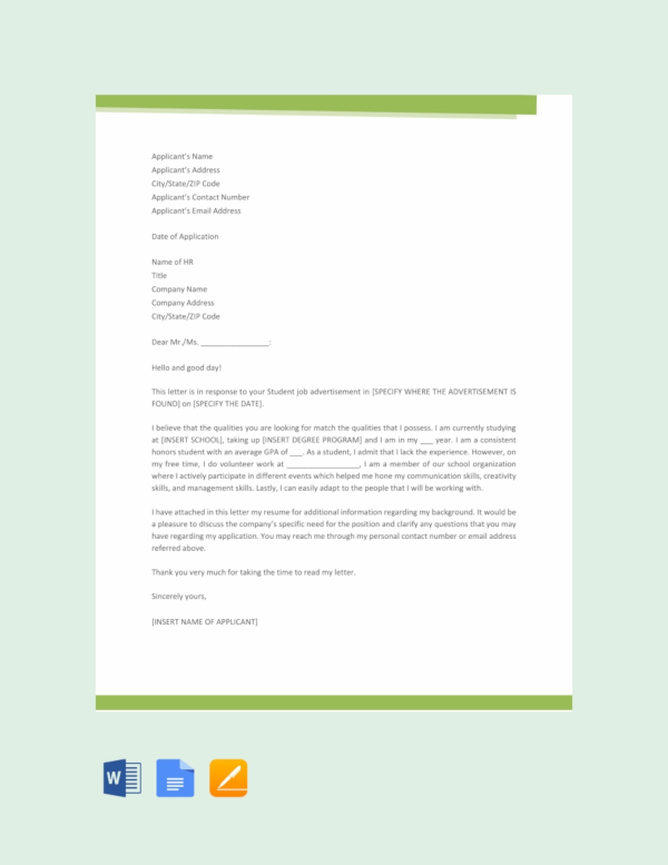Example Of Application Letter For Job Vacancy Wallpaper