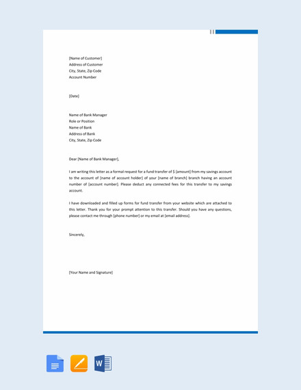 16+ Fund Transfer Letter Templates - PDF, Doc, Apple Pages, Google Docs