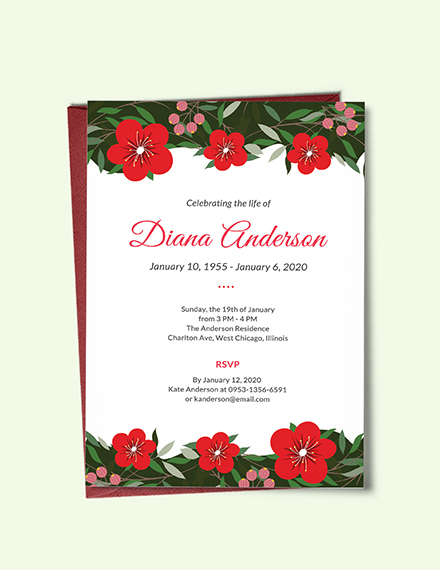 13+ Funeral Invitation Card Templates