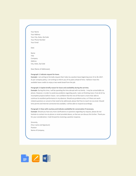  Simple Leave Letter To Class Teacher How To Write A Letter To Excuse 