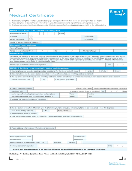 32+ Medical Certificate Templates - Word, PSD, AI