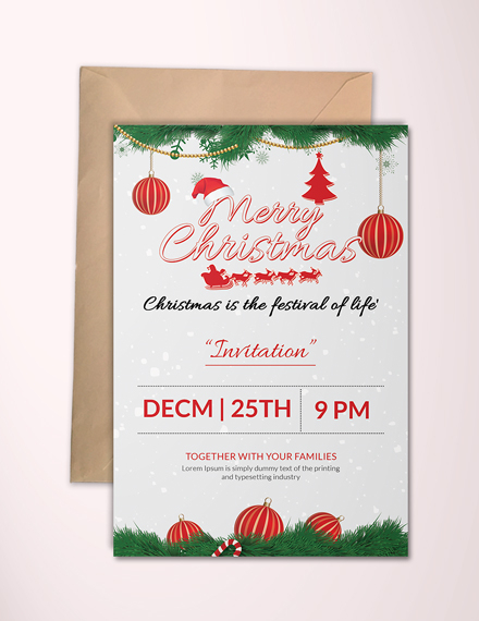 36 Christmas Party Invitation Templates PSD AI Word Publisher