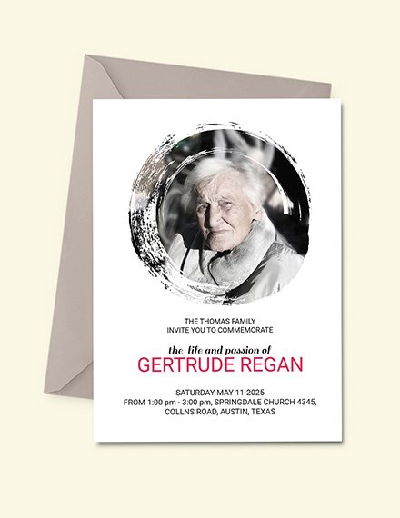 13+ Funeral Invitation Card Templates