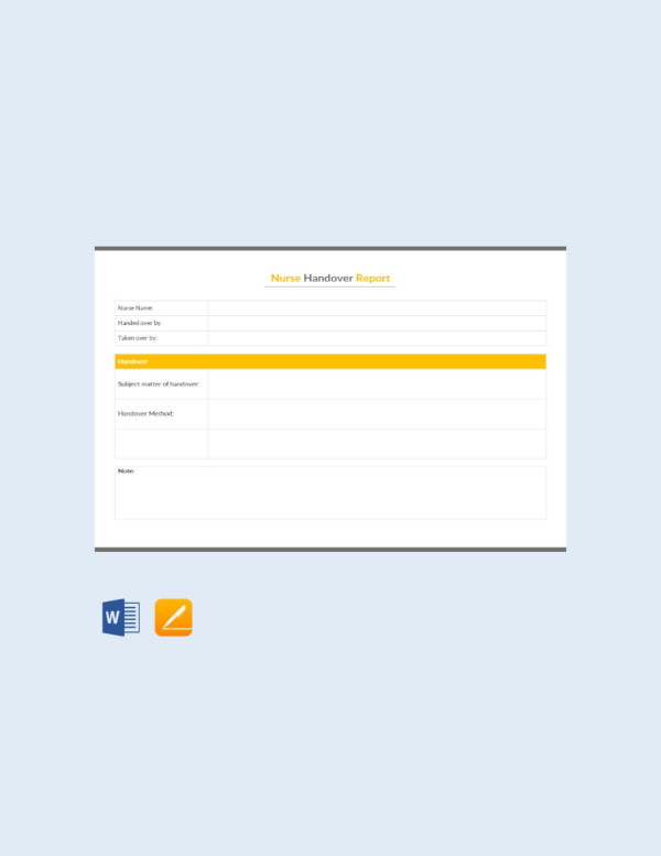 37+ Handover Report Templates in MS Word | PDF | Google Docs | Pages