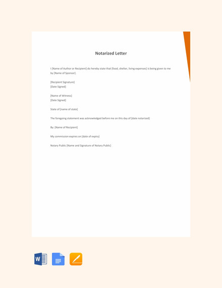 32+ Notarized Letter Templates - PDF, DOC