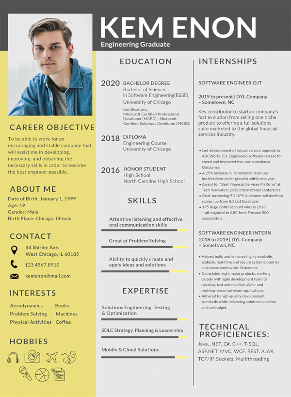 Free 50+ Fresher Resume Templates, PDF, DOC