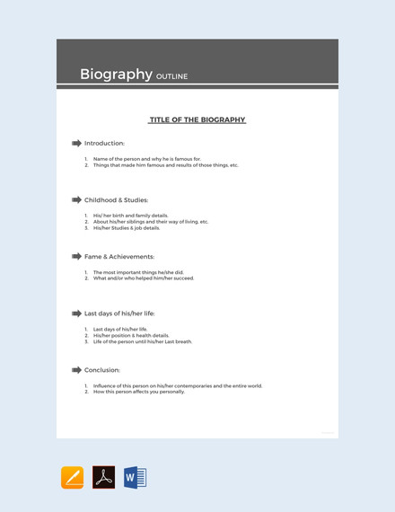 Free 38+ Biography Templates - DOC, PDF, Excel