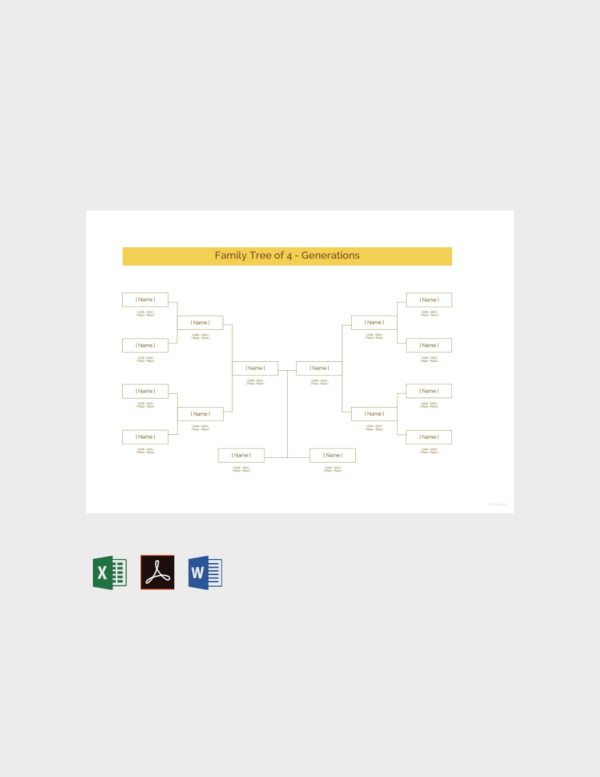 36+ Family Tree Templates - Word, PDF, PSD, Apple Pages