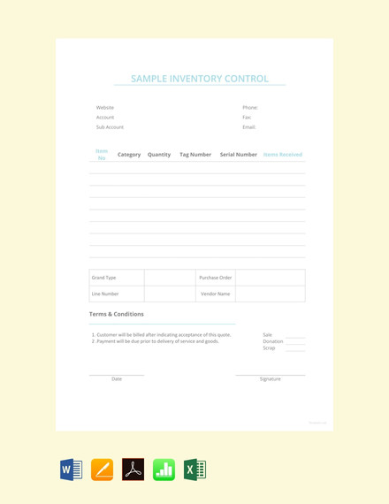 19+ Stock Inventory Control Templates - MS Word | MS Excel | Google ...