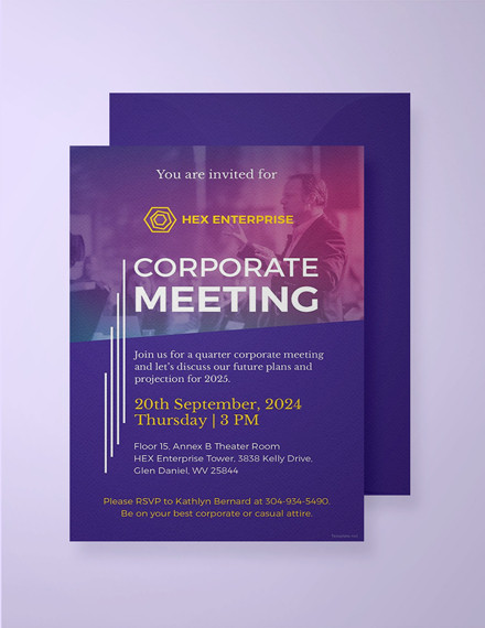 68+ Meeting Invitation Templates - PSD, Word, AI