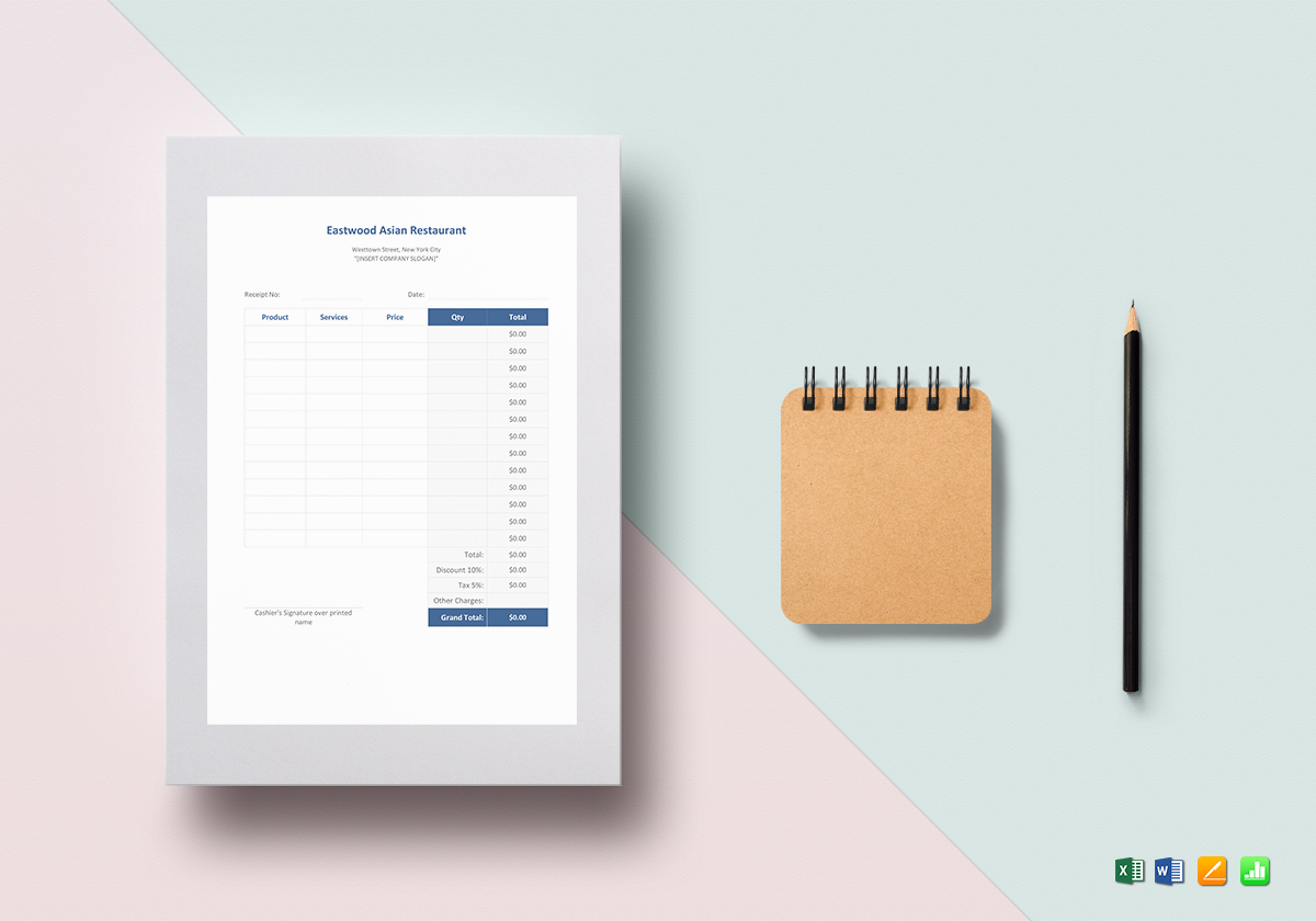 6+ Restaurant Bill Receipt Templates