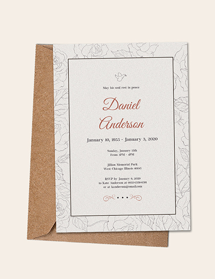 13+ Funeral Invitation Card Templates