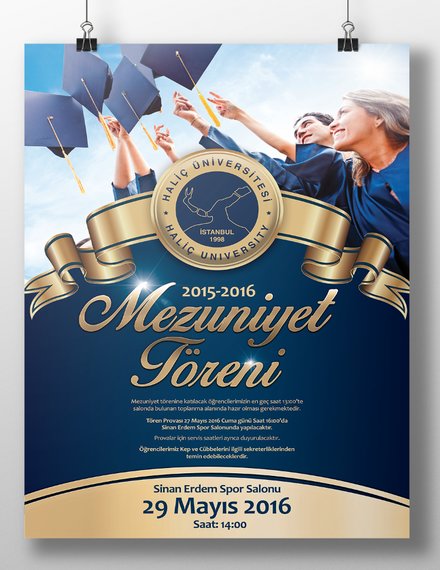 Graduation Posters 11 Free Tempplates