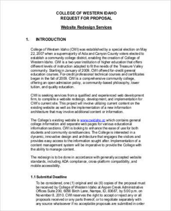 5+ Web Development Project Proposal - PDF