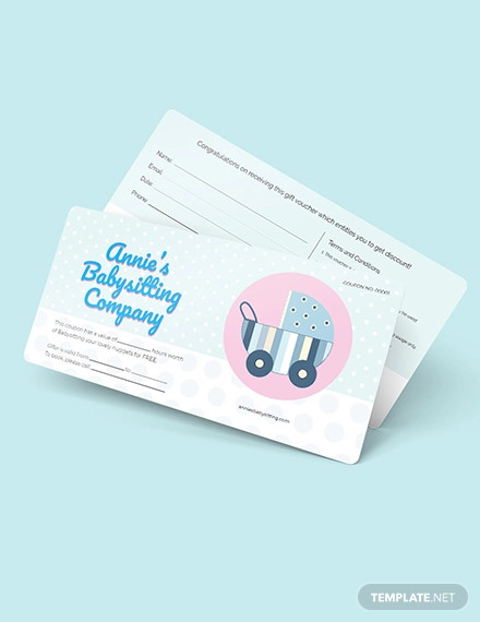 12 Baby Sitting Coupon Templates PSD AI InDesign Word