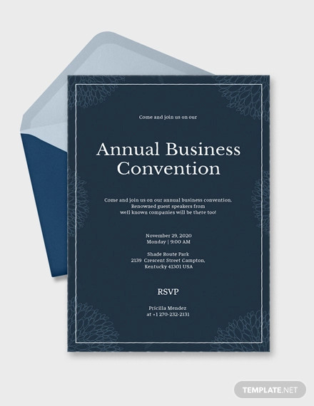 18 Business Event Invitations PSD AI EPS Word