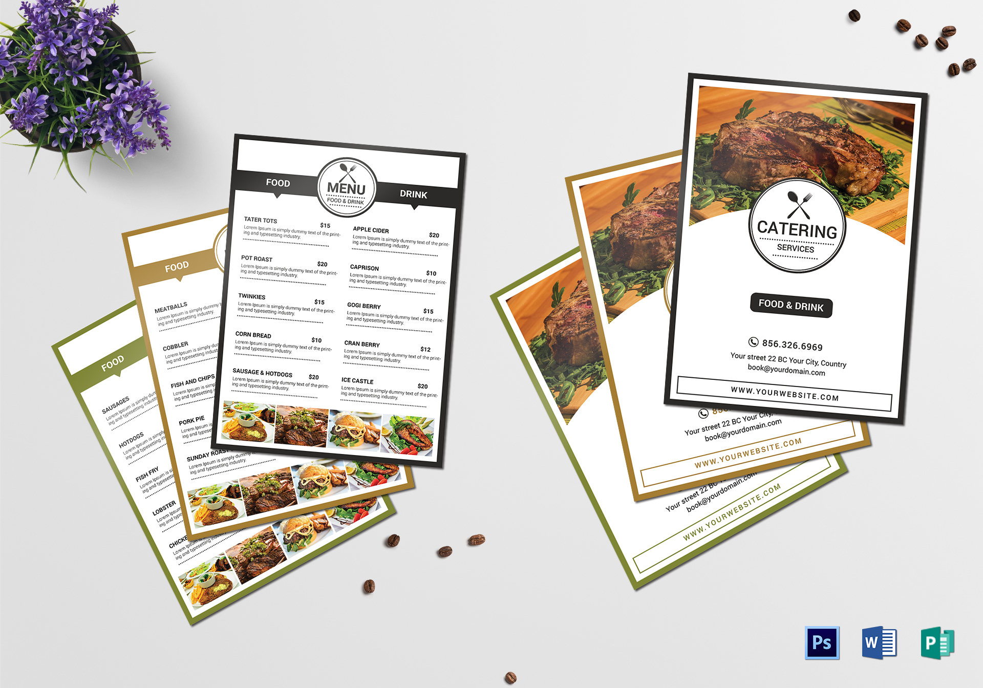 Catering Menu Designs 13 Free Templates
