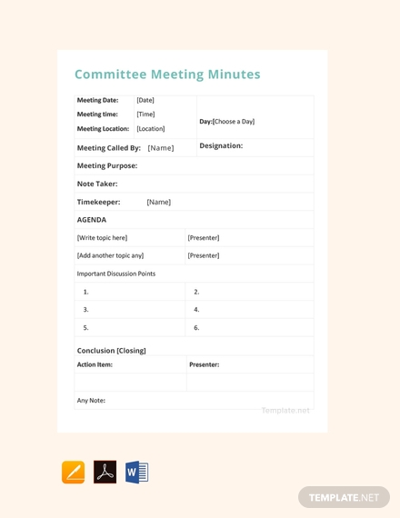 14 Meeting Minute Templates In Google Docs Riset