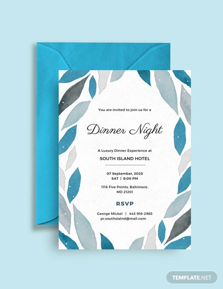 67+ Dinner Invitation Designs - PSD, AI