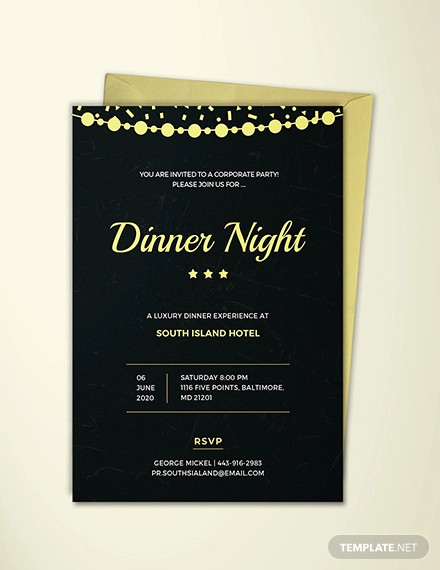 28+ Formal Dinner Invitations - PSD, Word, AI, Publisher, Apple Pages