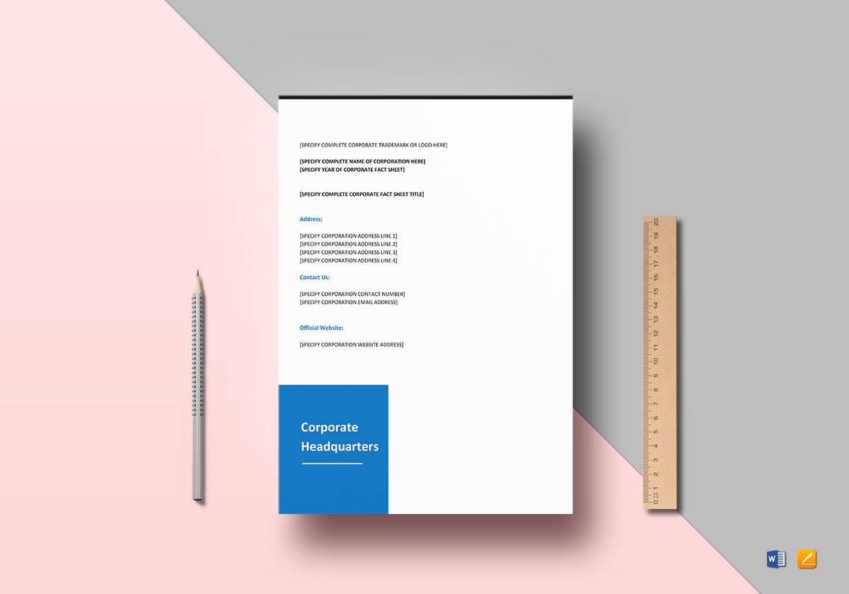 12+ Company Fact Sheet Templates