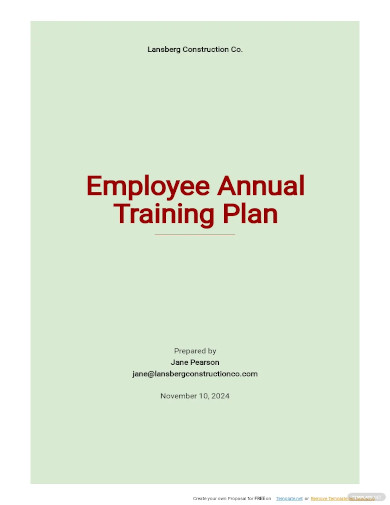 9+ Annual Training Plan Templates - PDF